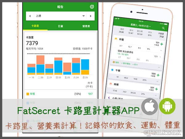 FatSecret-卡路里計算APP！想要減肥、增重，不能錯過的記錄飲食、運動、體重的APP（iOS、Android）